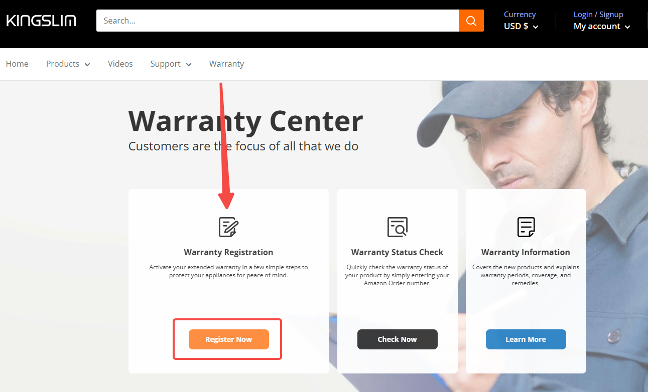 About Warranty – KINGSLIM
